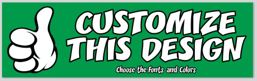 Bumper Sticker With Thumbs Up MakeStickers